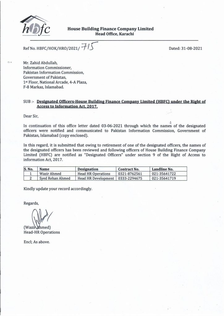 Pakistan Information - House Building Finance Company - HBFC